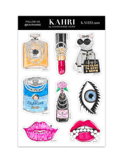 Glam Girl Vinyl Stickers Sheet – Kahri by KahriAnne Kerr