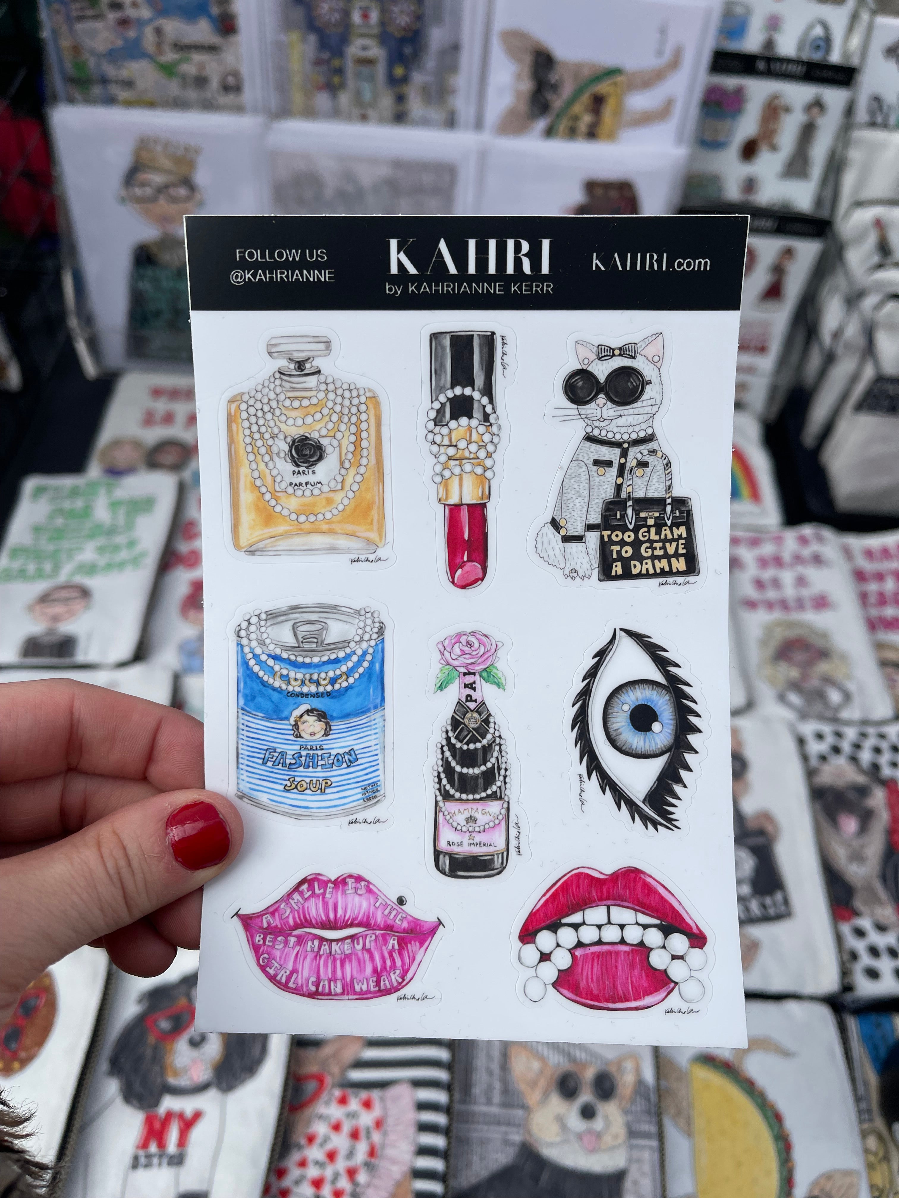 Glam Girl Vinyl Stickers Sheet – Kahri by KahriAnne Kerr