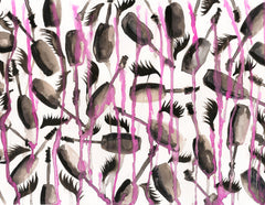 Mascara Drip Watercolor Painting – Kahri by KahriAnne Kerr
