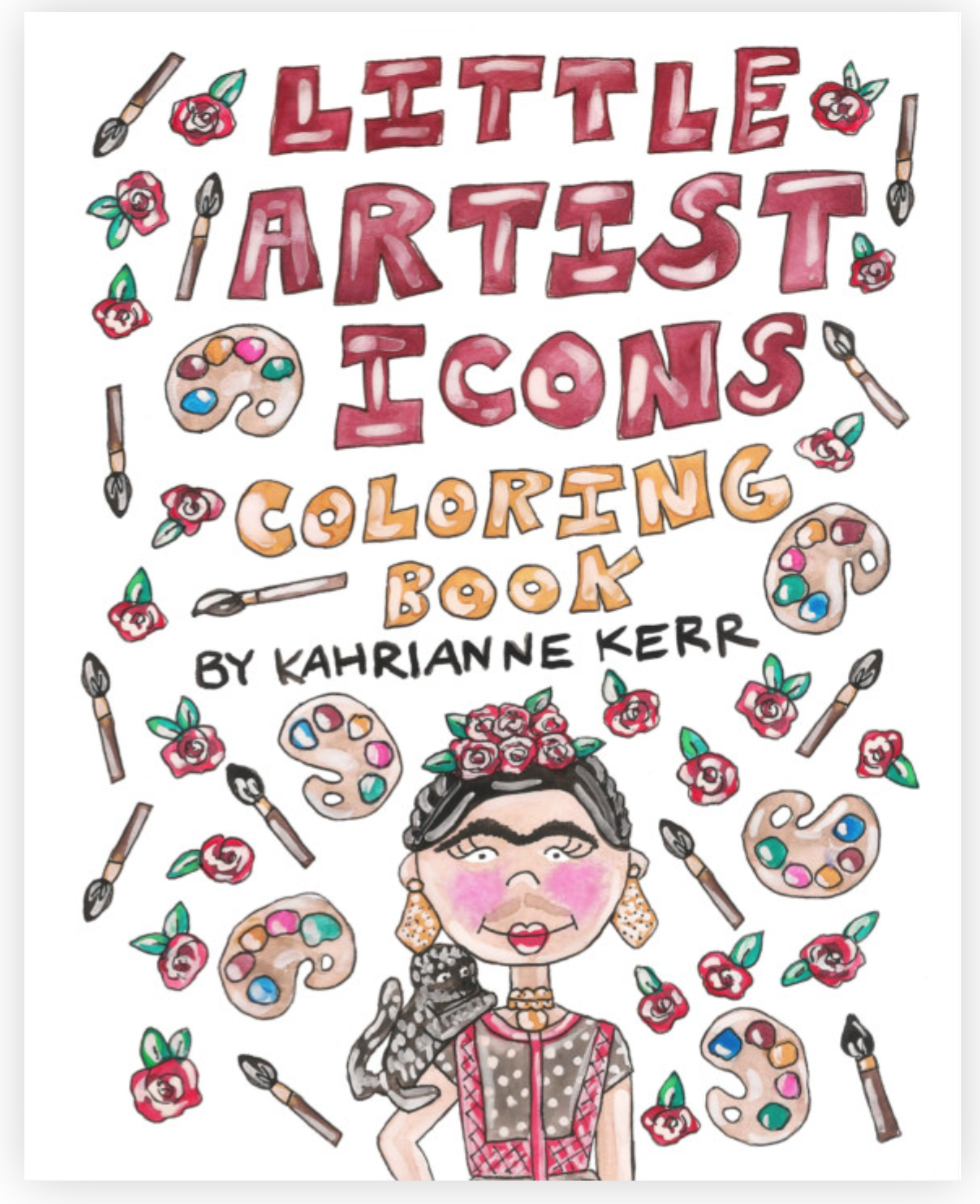 Little Artist Icons Coloring Book – Kahri by KahriAnne Kerr