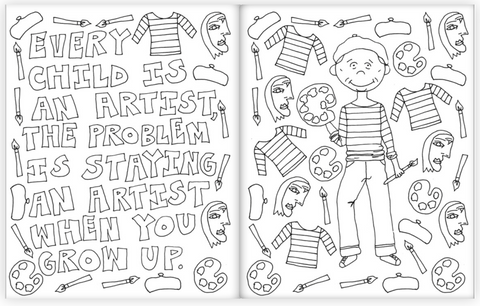 Little Artist Icons Coloring Book – Kahri by KahriAnne Kerr